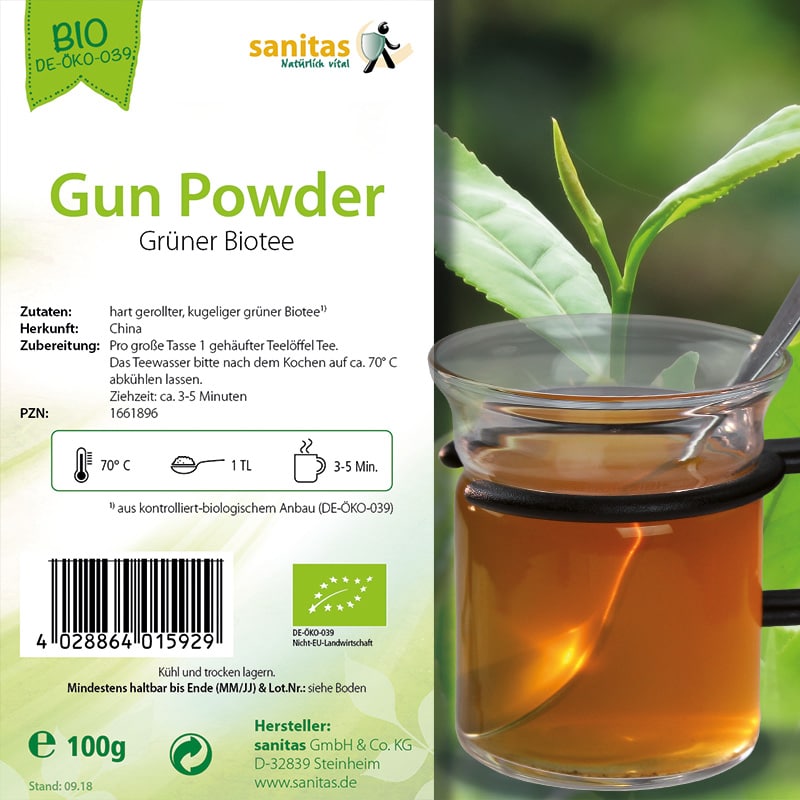 Grüner Bio-Tee China "Pu-Erh Bio" - sanitas.shop